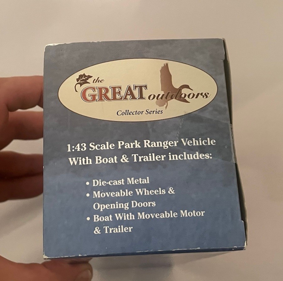 The Great Outdoors Collector Series Park Ranger Green Truck & Boat ...