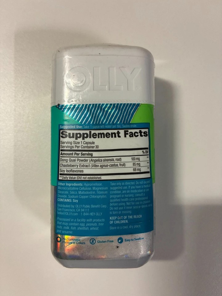 Olly Miss Mellow 30 Capsules Hormone Balance Supplement Mood Exp 09/25 ...