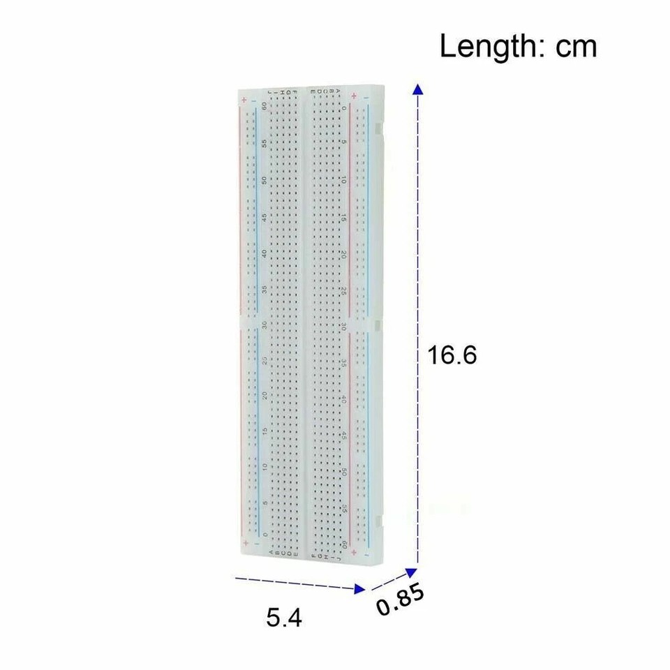 Electronics Component Basic Kit with 830 tie-points Breadboard Resist ...