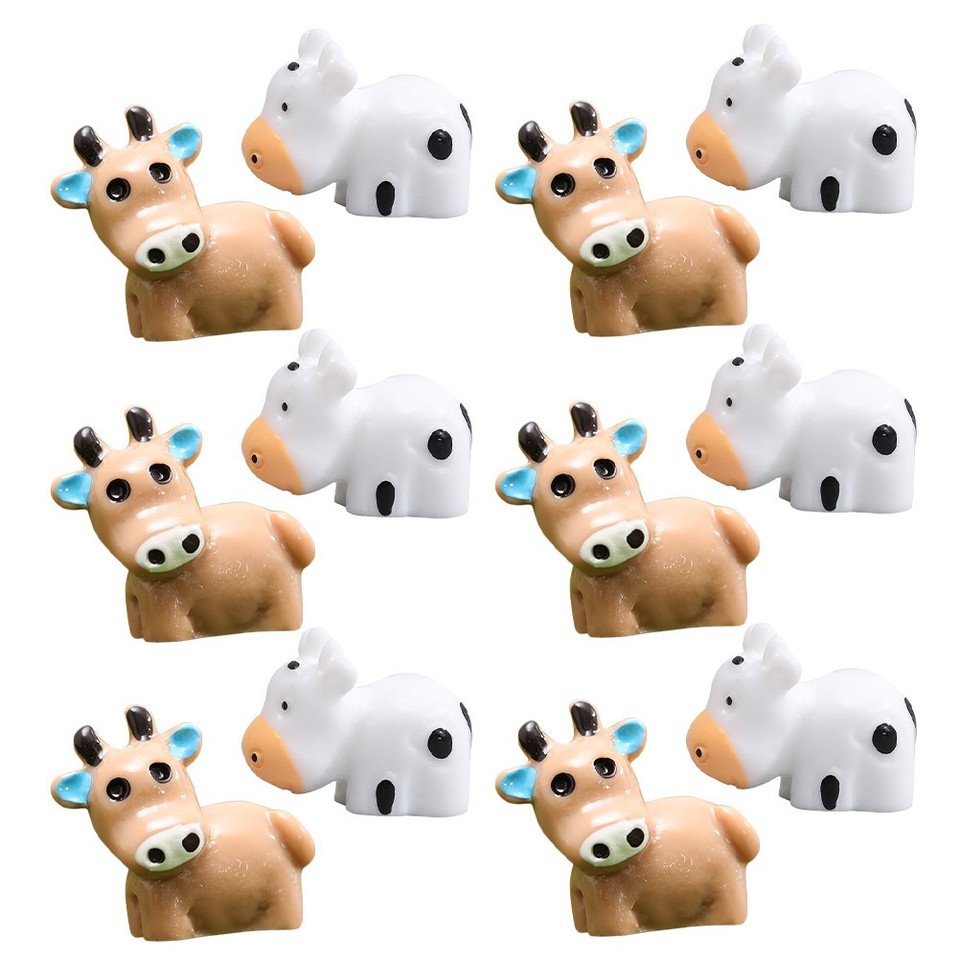 20 Pcs Small Cow Figurine Tiny Resin Cows Figurines Mini Figures | eBay ...