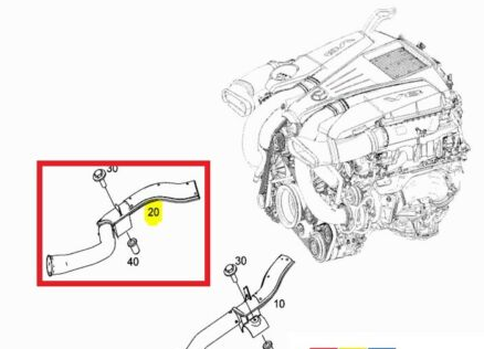Mercedes-Benz Ml W166 Front Right Engine Air Duct A1665200002 Genuine ...