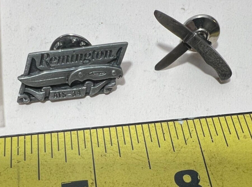 VERY RARE REMINGTON BULLET KNIFE Knife hat lapel tie button pins - 4 OF ...
