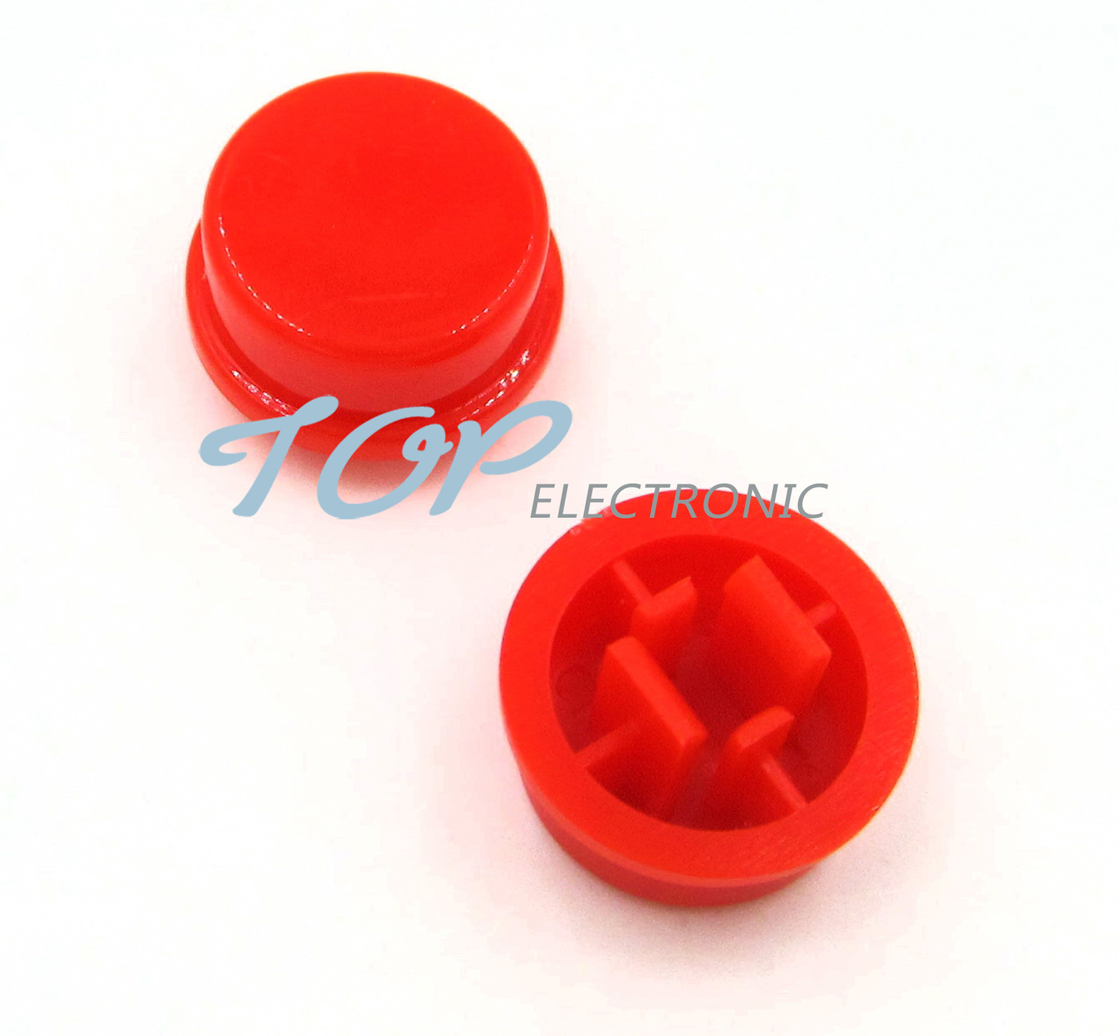 100pcs Red Round Tactile Button Caps For 12×12×7.3mm Tact Switches | eBay