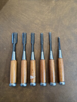 Japanese Made Set Of Six Carpenters Chisels | eBay