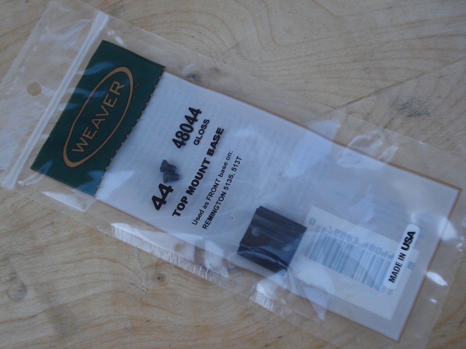 NEW Weaver Scope Base 48044 #44 Remington 513S 513T FRONT w/Screws ...