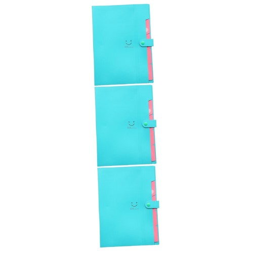 5 Pockets Face Folder Office File with Snap Closure Expanding | eBay