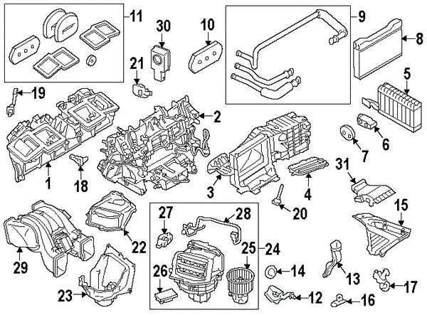 BMW 64119216222 GENUINE OEM BLOWER COVER | eBay