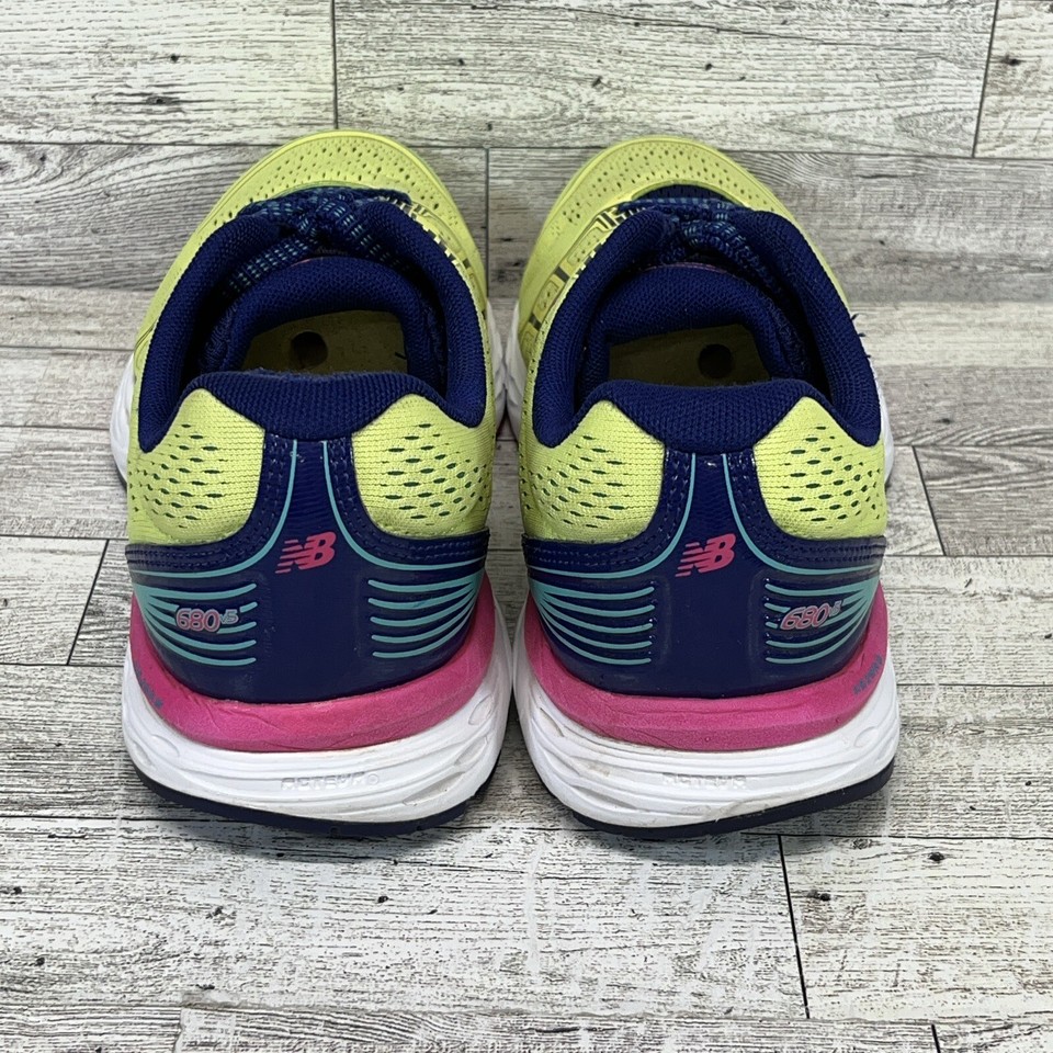 New Balance 680V5 W680CM5 Yellow Blue Pink Running Shoes Women Size 9 ...