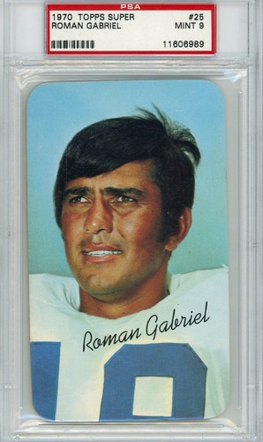 1970 Topps Super #25 - ROMAN GABRIEL - PSA 9 | eBay