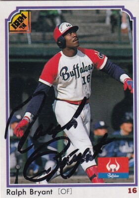 Ralph Bryant Kintetsu Buffaloes 1989 NPB MVP, Dodgers 1991 BBM SIGNED ...