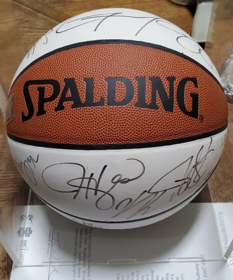 NICE 2003-2004 Washington Wizards Team Signed Official Size NBA ...