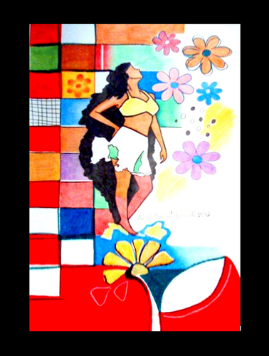 Contemporary Handmade Painting Md & Sd By World Fame Artt. Nidhi Bandil ...