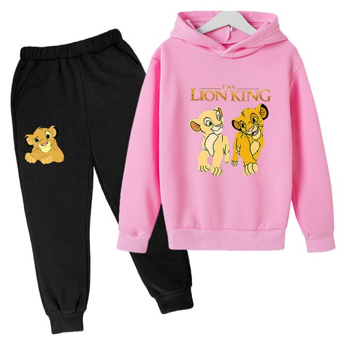Simba Kids Clothes Cotton Suit Girls Cartoon Lion King Hoodies Pants ...