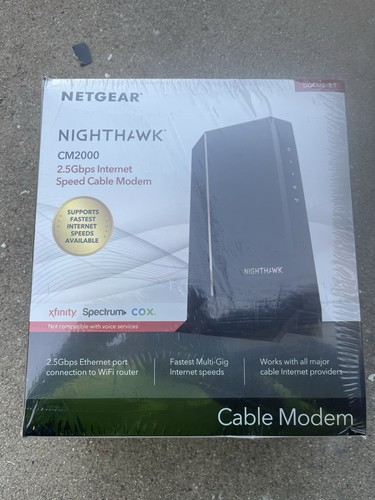 Netgear Nighthawk CM2000 Multi-Gig 2.5Gbps Cable Modem DOCSIS 3.1 | eBay