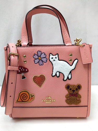Coach Dempsey 22 Pink Leather With Creature Patches Women's Leather ...