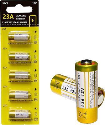 23A 12 Volt Battery 12V Alkaline Battery 5 Count,23A 12v Battery for ...