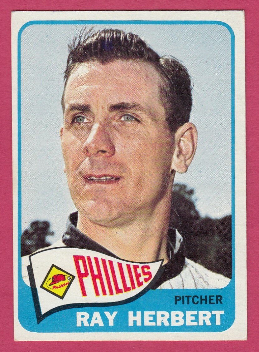 1965 Topps # 399 Ray Herbert -- Philadelphia Phillies -- Box 722-318 | eBay