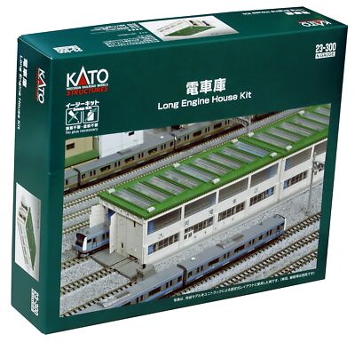 Kato N Scale Building/Structure Kit Long Engine House | eBay