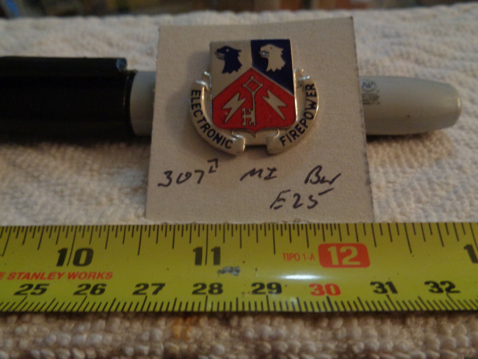 307th Military Intelligence Battalion E25 Unit Crest, DI, DUI (DRAW#M12 ...