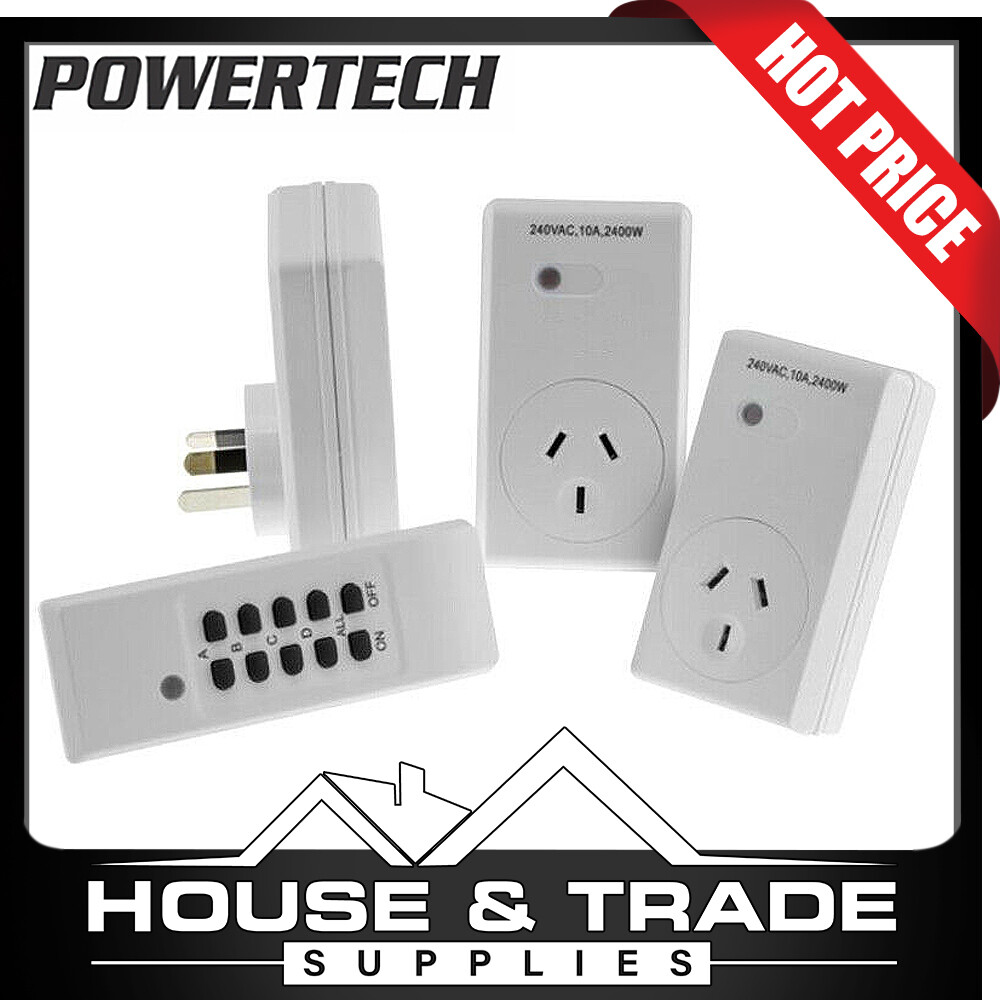 Powertech Remote Controlled 3 Outlet Mains Wireless Controller MS-6147 | eBay