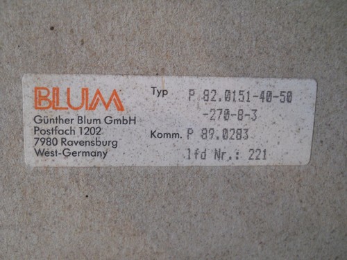 BLUM TASTER P 82.0151-40-50-270-8-3 -NEU / OVP- | eBay.de