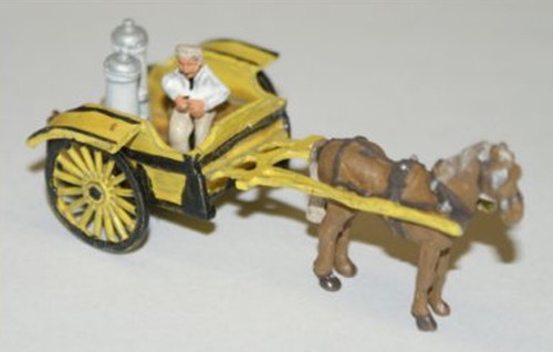 Horse drawn Milk Wagon Churns G32 UNPAINTED OO Scale Langley Models Kit ...