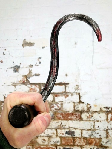 BUTCHERS MEAT HOOK MOVIE PROP HALLOWEEN ACCESSORY ICE PICK WEAPON FOAM ...