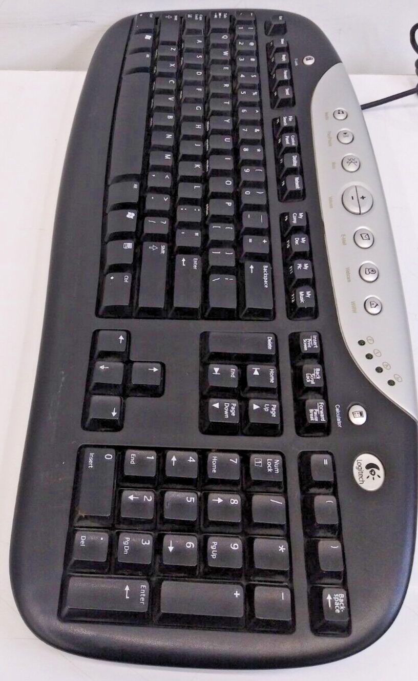 Logitech Office Pro Keyboard SK-2920 Black 104 Normal Keys 7 Function ...