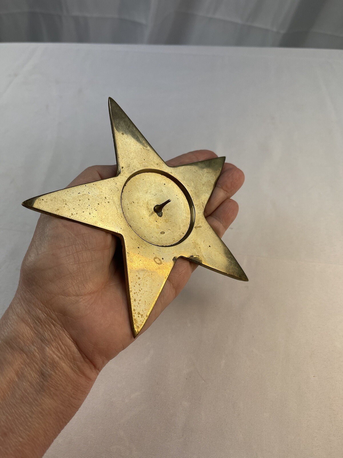 Vintage/1960’s Solid Brass Star Candle Holder | eBay