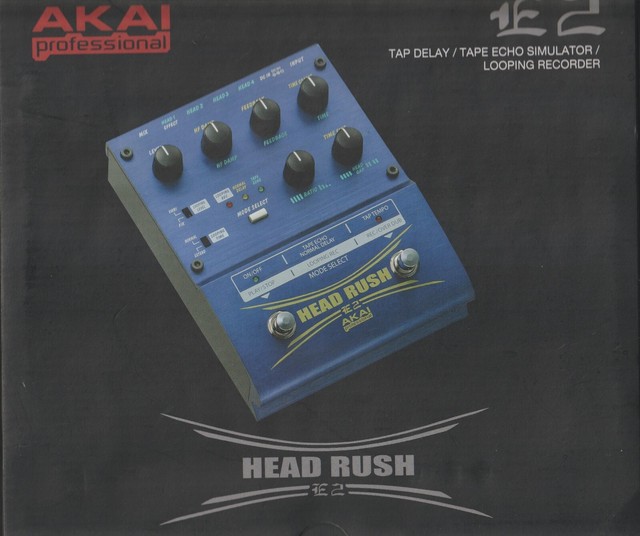Akai E2 Head Rush Echo Guitar Effect Pedal for sale online | eBay
