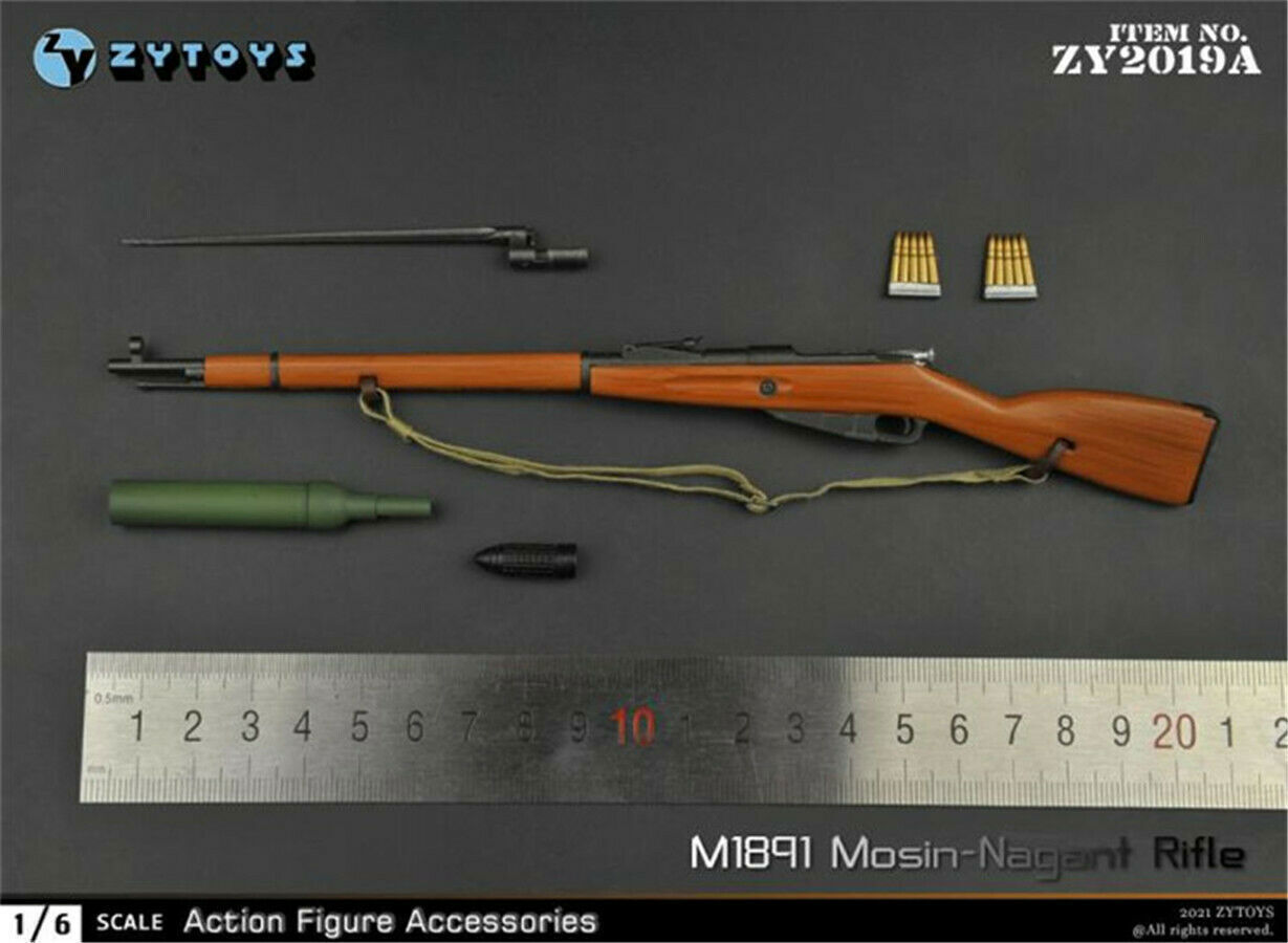 ZY Toys 1:6 ZY2019A M1891 Mosin–Nagant Sniper Rifle Gun Model Toy For ...