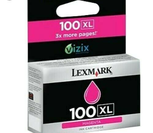 Lexmark 100 XL RP High Capacity Inkjet Magenta Ink Cartridge Pink Brand ...