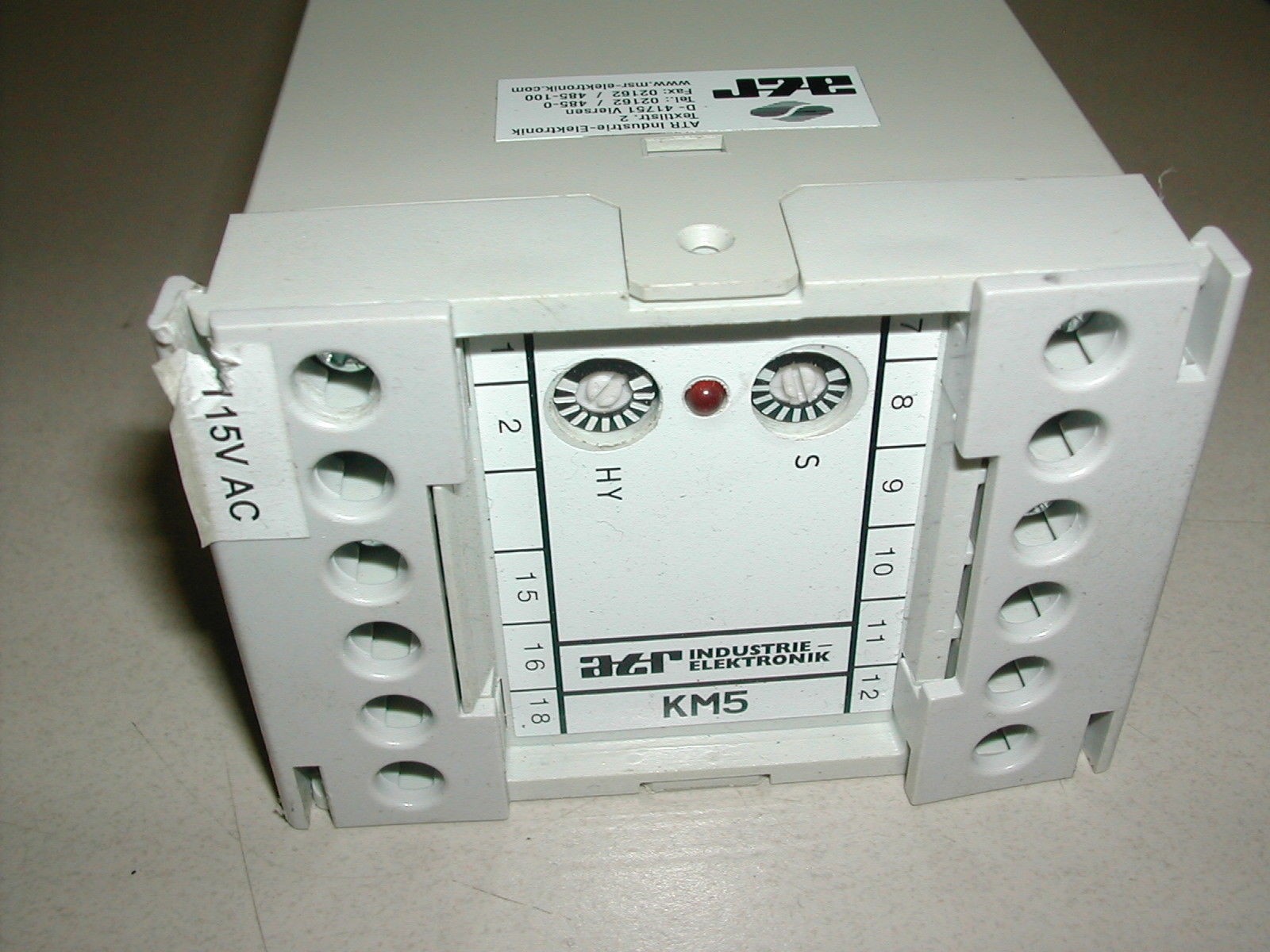 ATR AGR GRENZWERTSCHALTER Industrie Elektronik KM5 Relay Module Used W5 ...