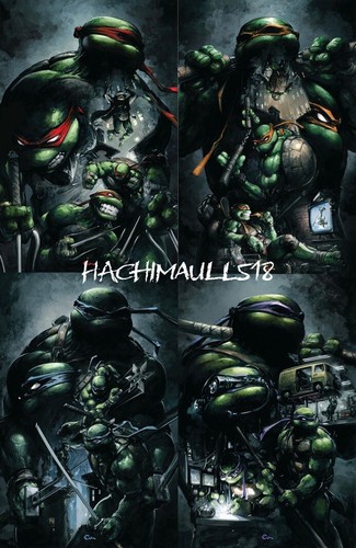 Teenage Mutant Ninja Turtles 9 Clayton Crain 4 Pack Virgin Set NM! TMNT ...