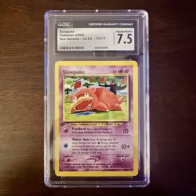 2000 Pokemon Neo Genesis 73/111 Slowpoke 1st Edition CGC 7.5 | eBay