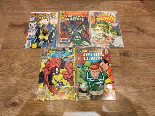 Vintage Comics Bundle Captain Marvel 1 5 19 Amazing Spider-Man 345 ...