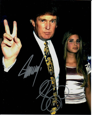 PRESIDENT DONALD IVANKA TRUMP SIGNED PHOTO AUTOGRAPH SIGNATURE 8X10 ...