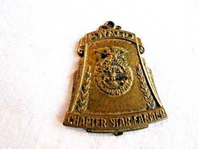 Vintage FFA Chapter Star Farmer Award Medal Pendant Medallion Future ...