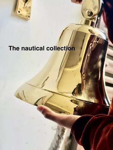 Big Brass Door Bell Wall Hanging Mount bell Nautical Brass Ship Loud ...