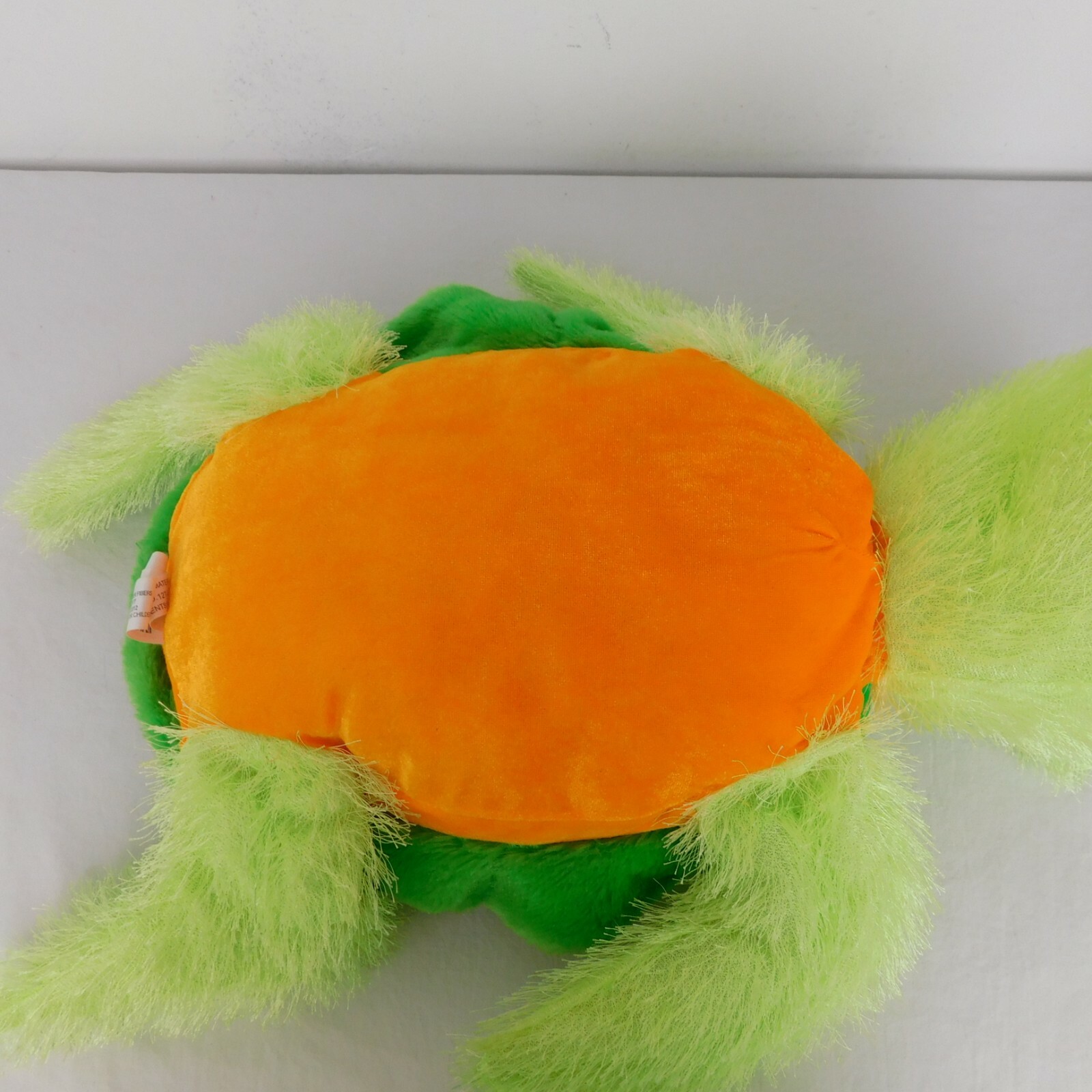 Classic Toy Co Shaggy Green Turtle Plush 26" Big Eyes Stuffed Soft Toy ...