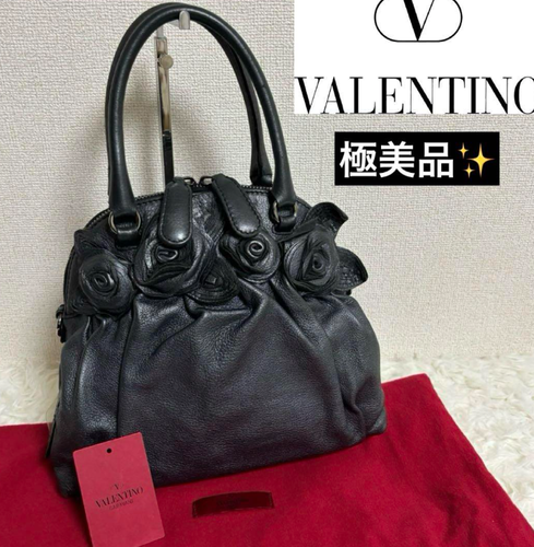 Valentino Garavani Flower Motif Tote Bag Leather/010293 | eBay