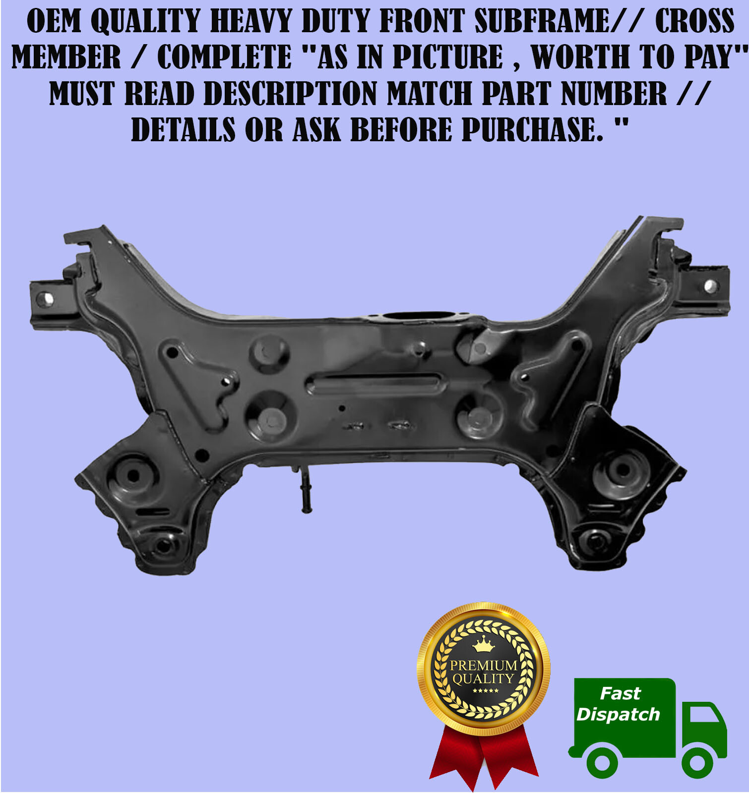 FRONT AXLE ENGINE SUBFRAME FITS HYUNDAI I20 (PB, PBT) PETROL/DIESEL ...