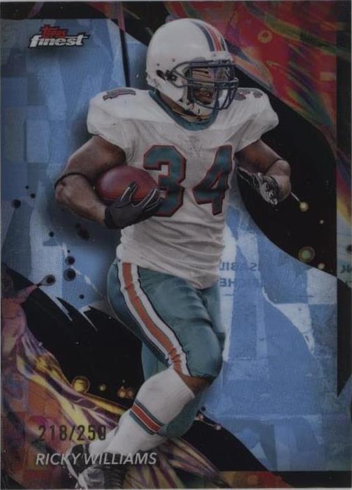 2024 Topps Finest - Uncommon Ricky Williams #129 Sky Blue Refractor ...