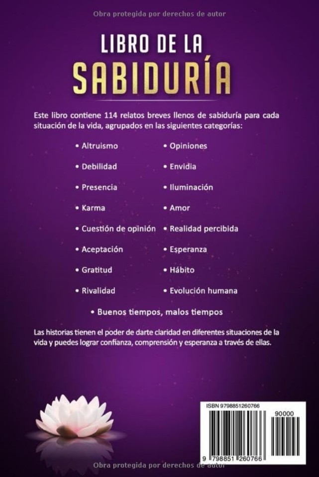 Libro De La Sabiduria En Español Espanol De Wilkan 100 Relatos Físico ...