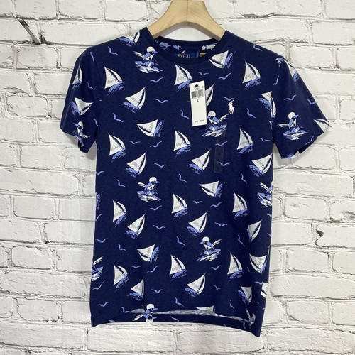Polo Ralph Lauren Mens S Skipper Sailing Bear Custom Slim Fit T-Shirt ...