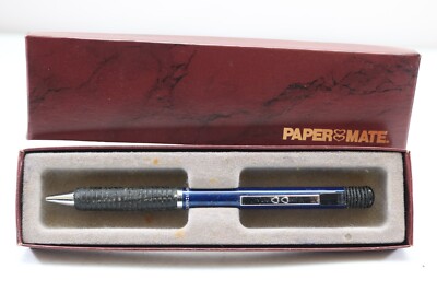 Vintage Paper Mate Dynagrip RT50 Blue Marble Ballpoint Pen | eBay