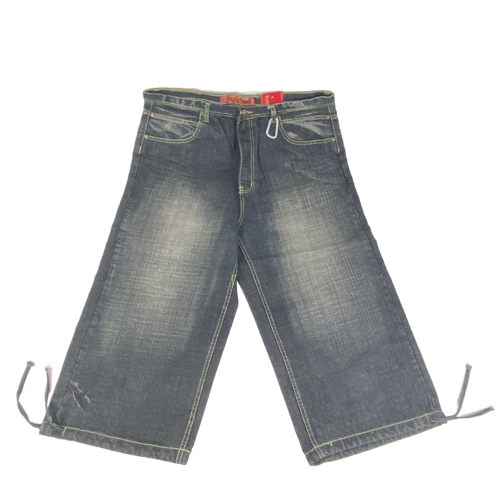 NWT Roadblock JORTS Men's Distressed Baggy Jeans Denim Sz 38 Y2K 12in ...
