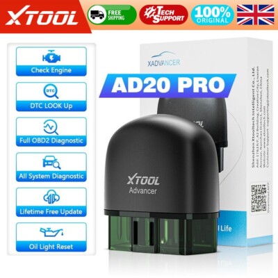 XTOOL AD20 PRO Full System Diagnostic Scanner Obd2 Tool Oil Reset ...