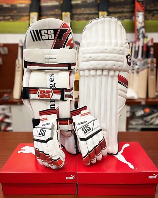 SS TEST BATTING PADS + SS SUPER TEST BATTING GLOVES MEN | eBay Australia