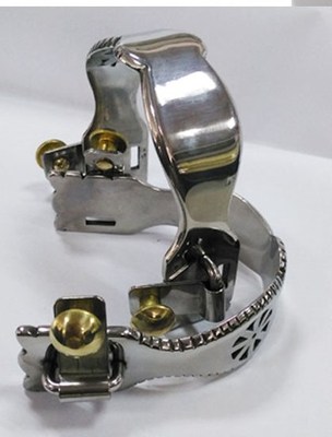 Motorcycle Spurs™ Western boots cowboy spurs stainless steel spokes | eBay